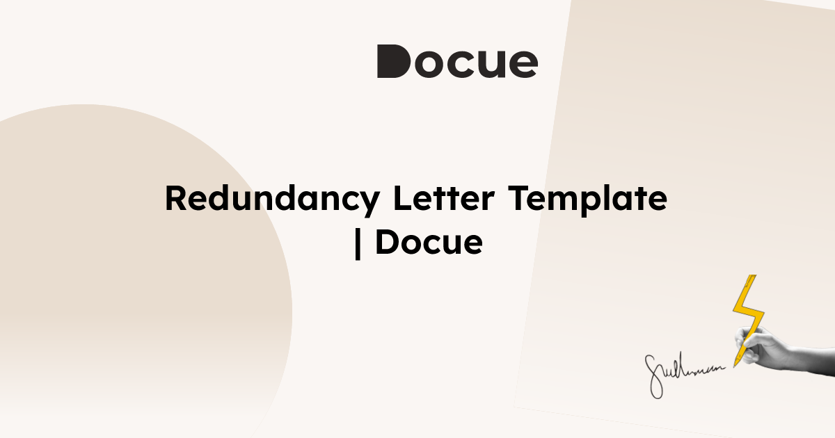 Redundancy Letter Template | Docue
